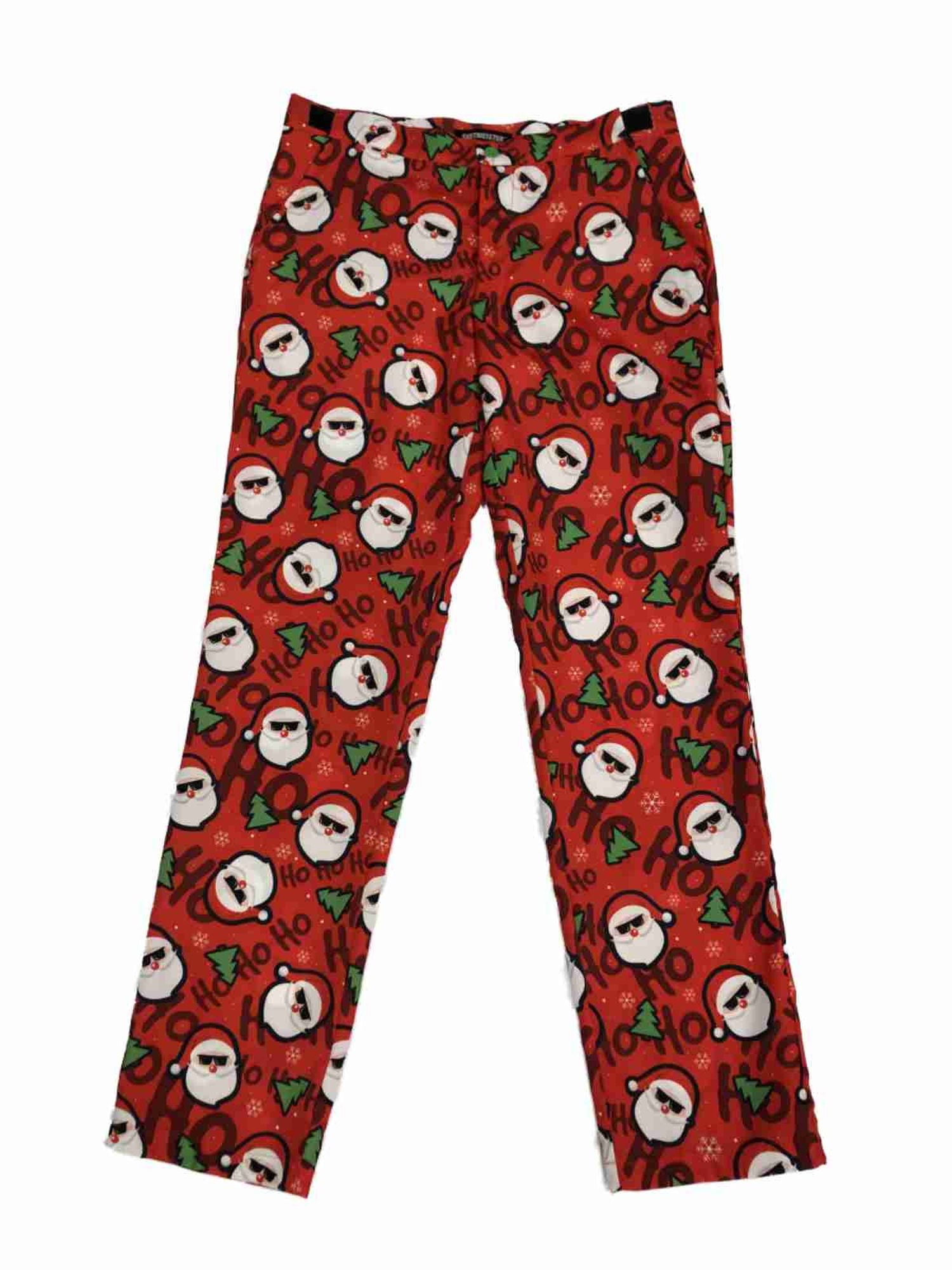 Mens Red Cool Suave Sunglasses Santa Claus Hohoho Tree Slacks Dress ...