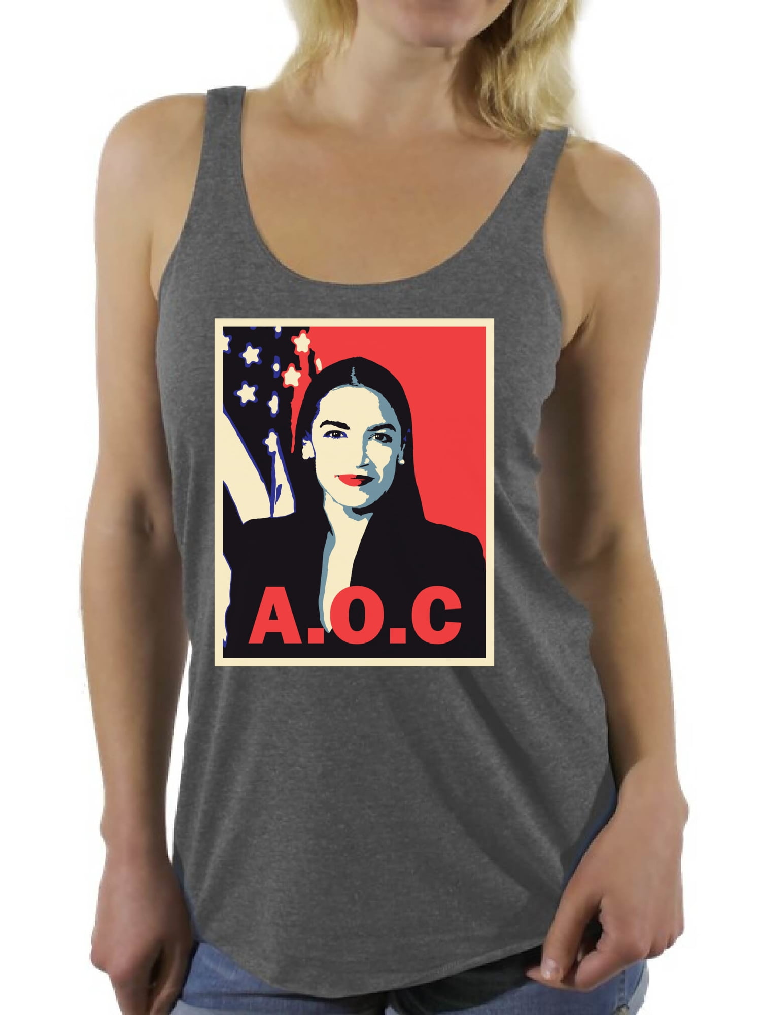 Awkward Styles AOC Women's Tanks Ocasio Racerback Tank Top Alexandria ...