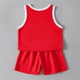 Boys Sports Outfit Red, Kids Activewear Set 5 Pack Quick Dry ...