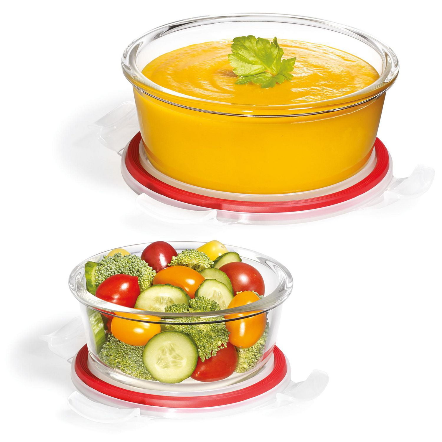 Starfrit LocknLock Glass 4-piece round container set - Walmart.ca