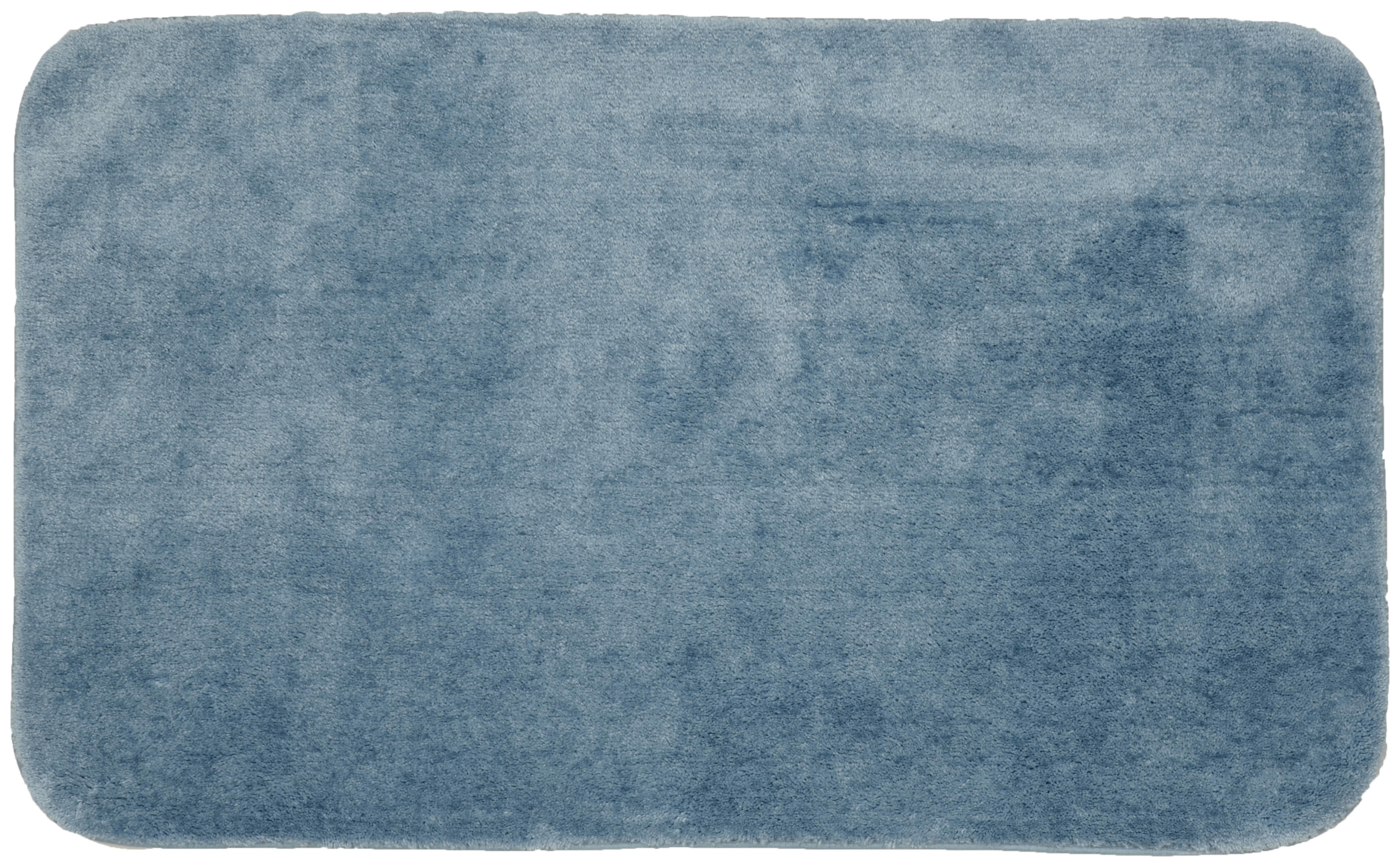 Traditional Soft and Plush Nylon Washable Bath Rug Basin Blue, 30"x50 ...