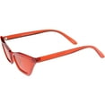 Translucent Retro Cat Eye Sunglasses For Women Color Tinted Lens 50mm