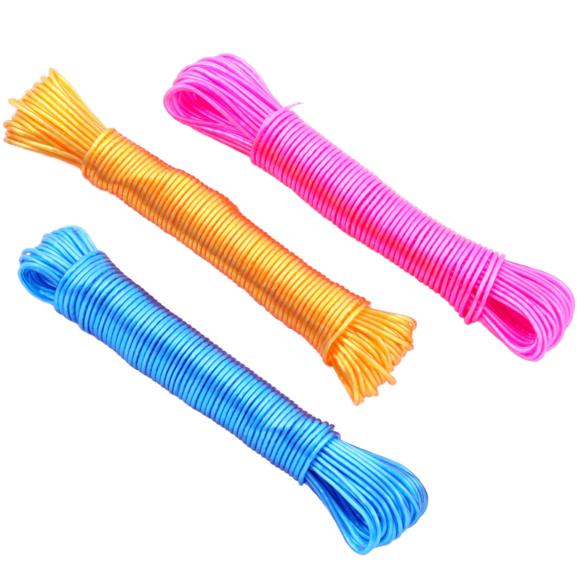 Chef Craft Select Plastic Sturdy Clothesline, 66 feet, Color May Vary ...