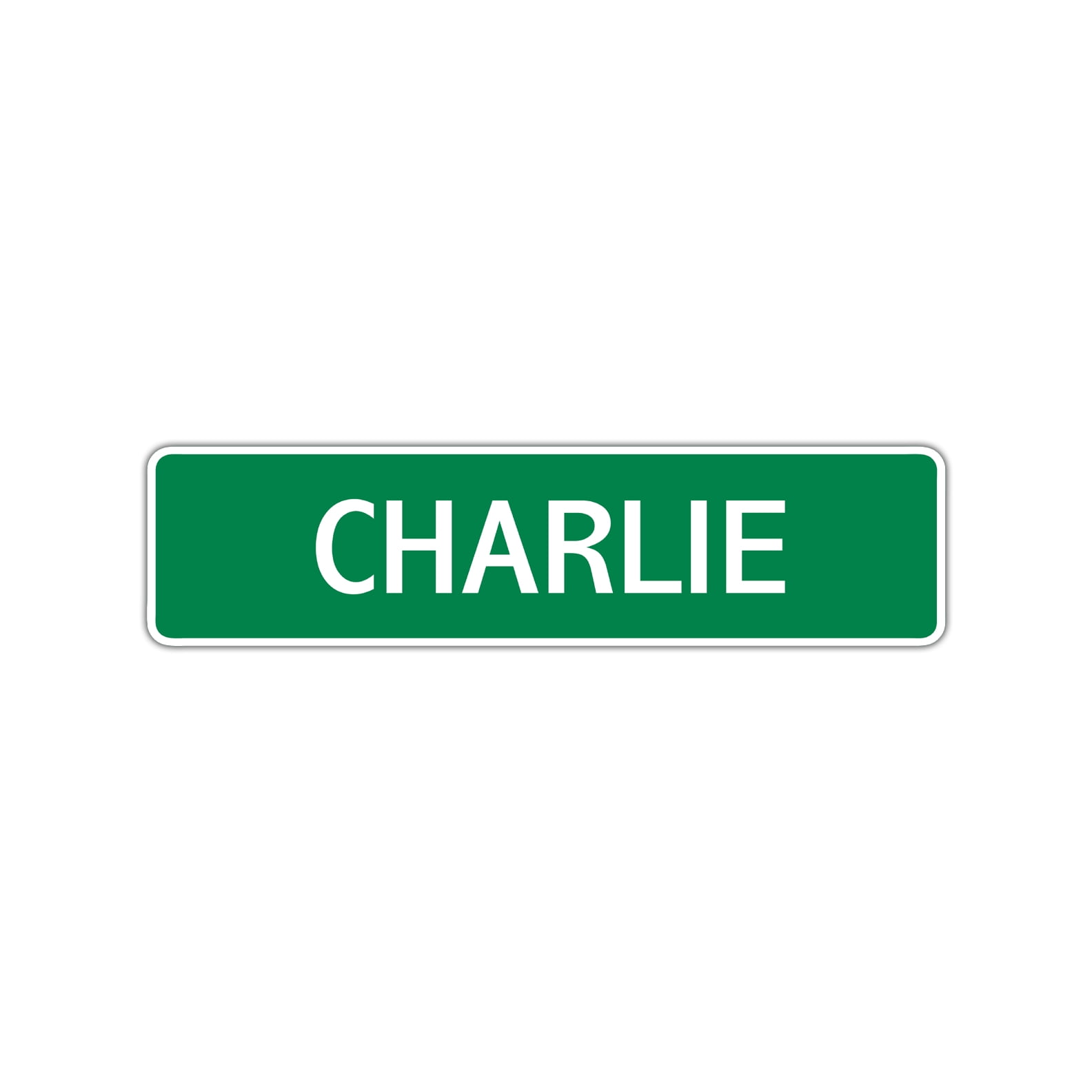 Charlie Boys Letter Printed Label Indoor Outdoor Children Name Wall ...