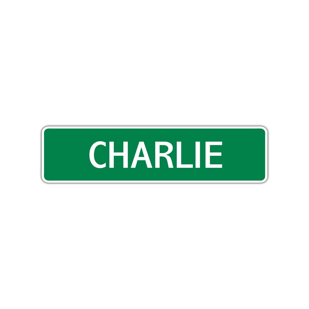 Charlie Boys Letter Printed Label Indoor Outdoor Children Name Wall ...