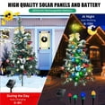 Qoosea 2 Pack Solar Outdoor Christmas Decorations Waterproof Garden ...