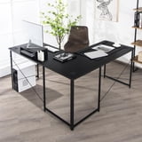Giantex Reversible Corner Desk with Small Monitor Shelf, 95'' L-shaped ...