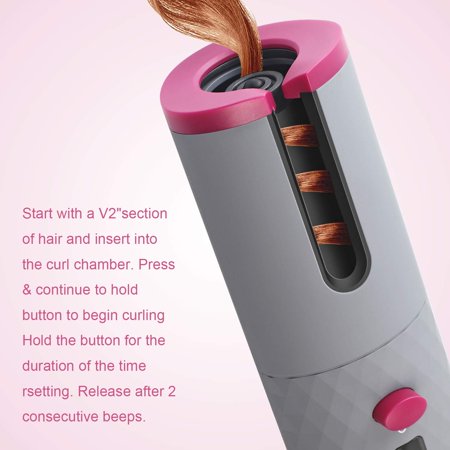 Unbound Cordless curling iron,Automatic hair curler,Hair Curler with ...