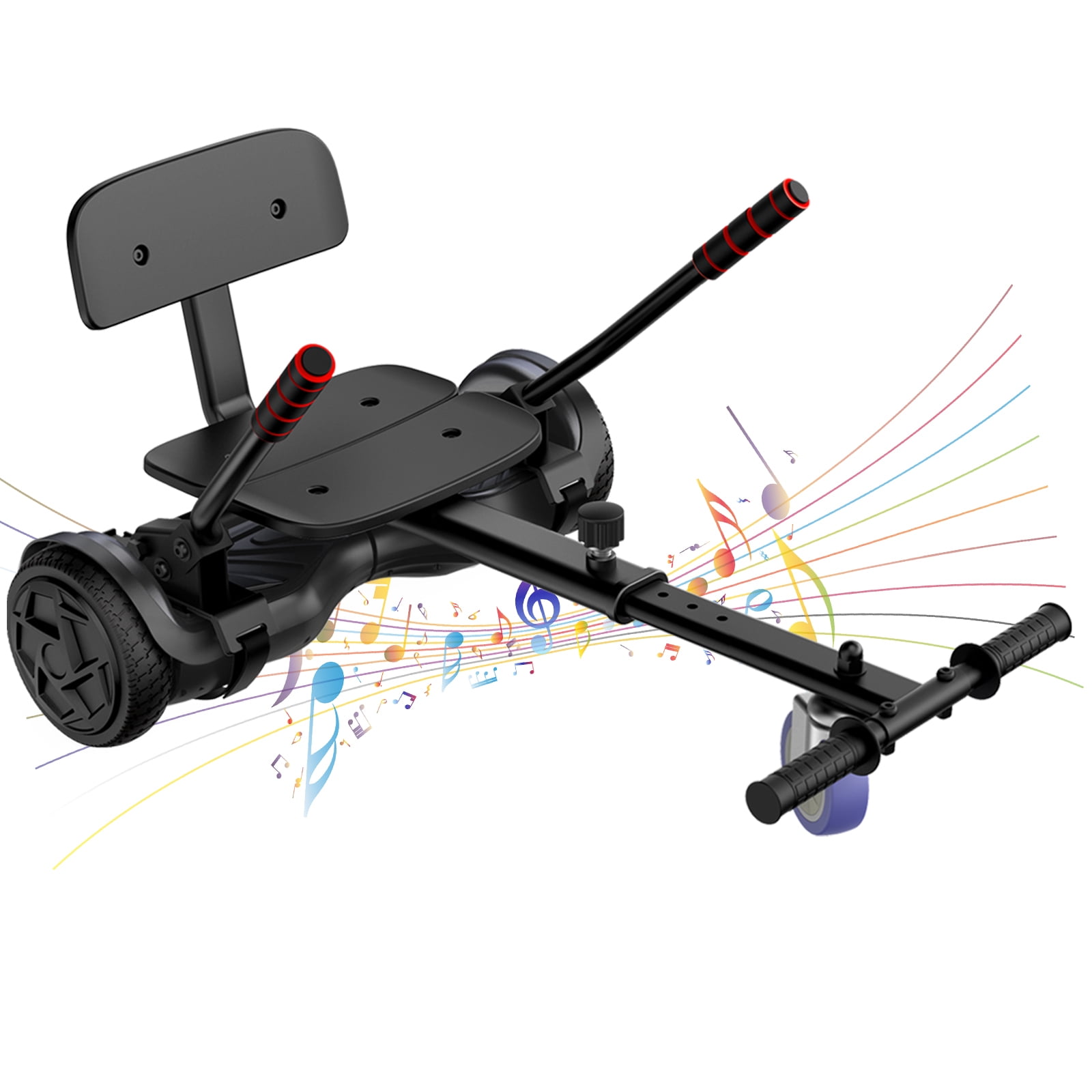 CBD Hoverboard with Seat Attachment Combo, 6.5" Two-Wheel Hoverboards ...