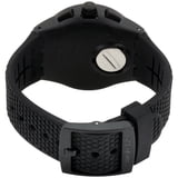 Swatch Men's Piege 42mm Black Silicone Band Plastic Case Swiss Quartz ...