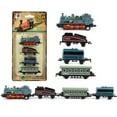 Die-Cast Mini Train Toy, Pull Back Steam Model Set, Assorted Styles for ...