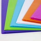 BAZIC 2 Pockets Poly Folder, Bubble Portfolio Document Folders, 6-Pack ...