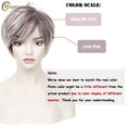 Creamily Grey Pixie Wigs For Women Short Hair Wig With Bangs Layered