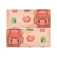 Outdoor Backpack Pattern Tier Curtains for Kitchen 57x36 Inch Semi ...