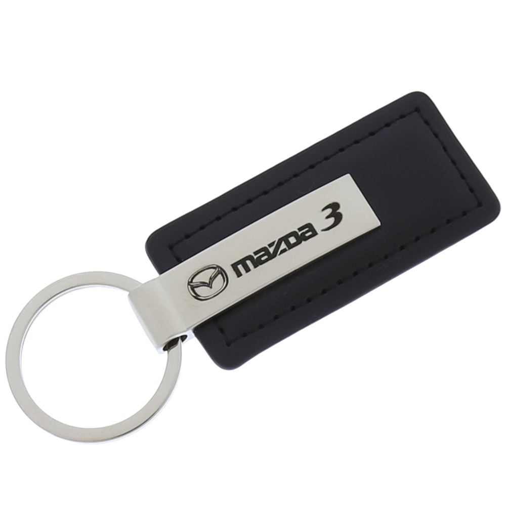 Mazda 3 Black Leather Key Chain - Walmart.com