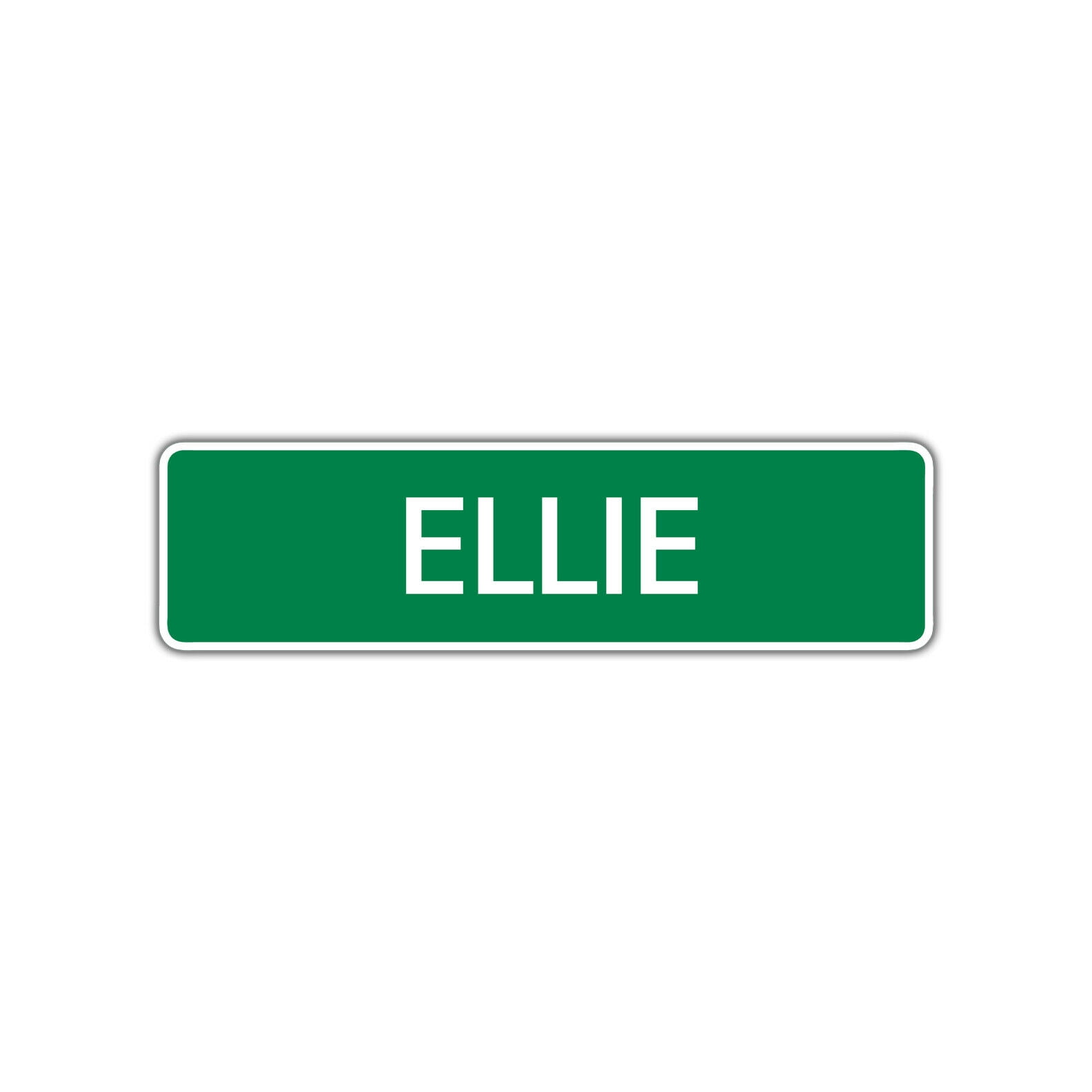 Ellie Girls Children Name Letter Printed Plaque Decoration Label Indoor ...