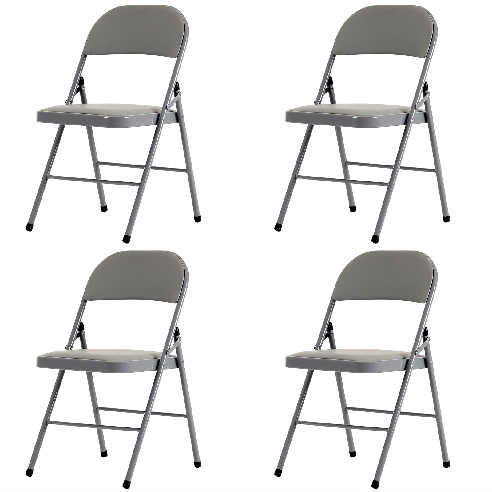 Ktaxon 4 Pack Folding Chairs Wedding Party Chair Foldable Dining Chair ...
