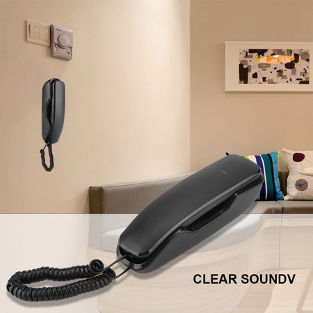 Wall Mounted Telephone, Landline Wall Phones Anti-interference Hanging ...