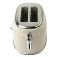 HADEN Dorset Retro 2-Slice Wide Slot Stainless Steel Toaster, Putty ...