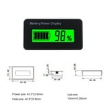 Techinal 12V 24V 48V Digital Battery Capacity Display Universal LCD Car ...