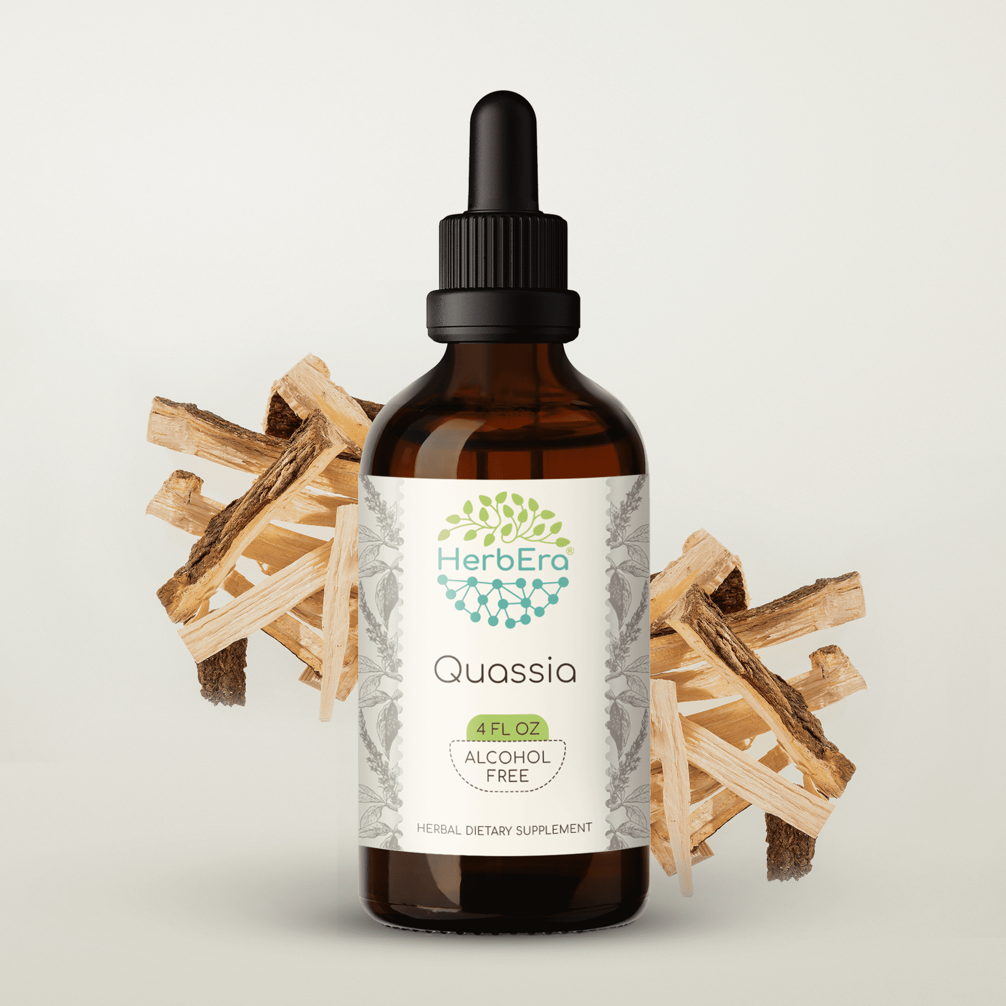 Quassia Alcohol-FREE Herbal Extract Tincture, Super-Concentrated ...