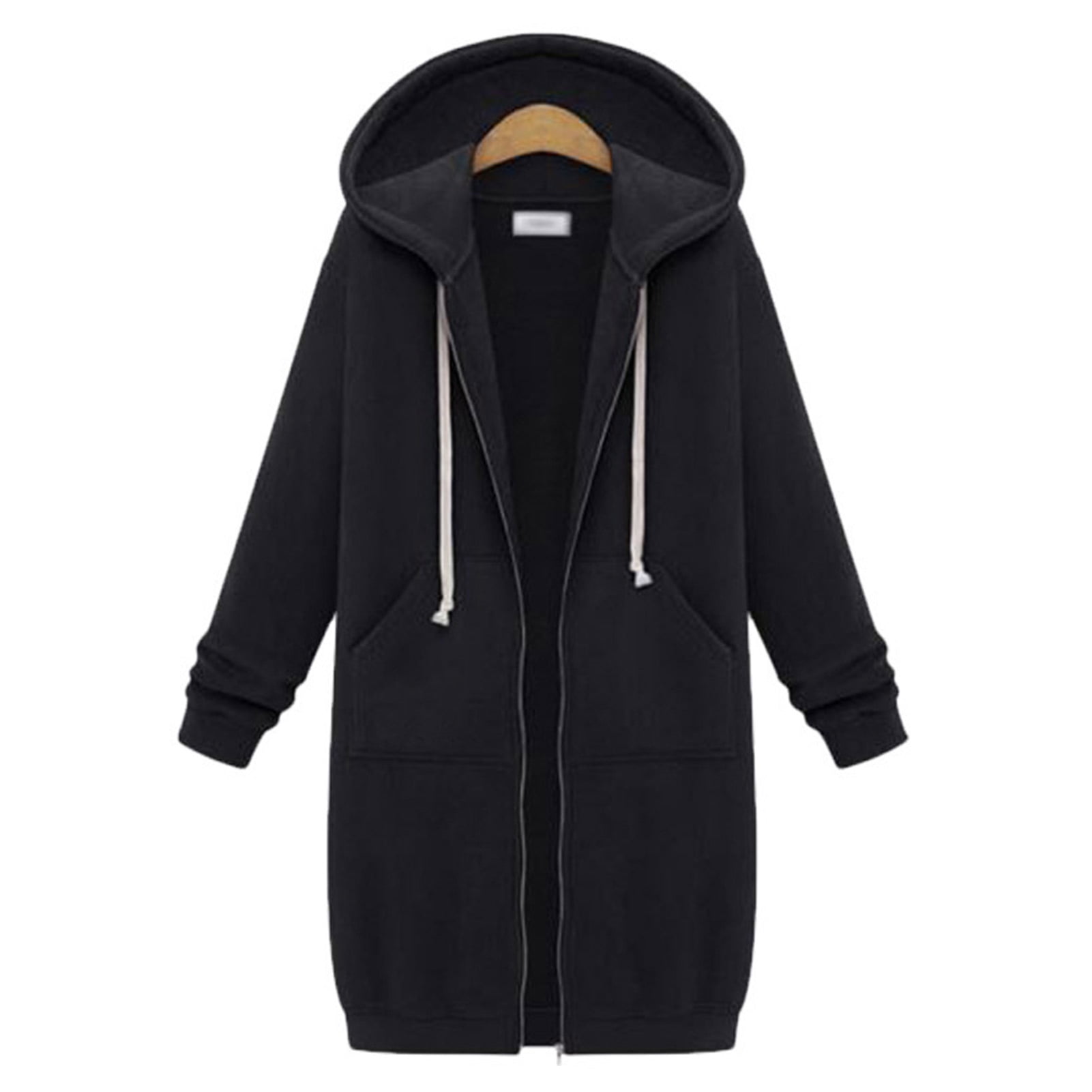Womans Hooded Jacket With Mid length Plus Size Plush Jacket For Cold womans-hooded-jacket-with-mid-length-plus-size-plush-jacket-for-cold