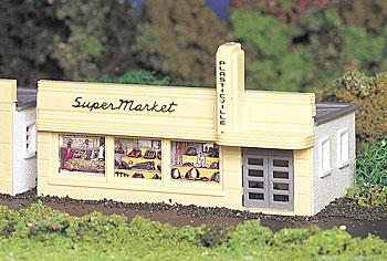 45141 Supermarket Kit HO Multi-Colored - Walmart.com