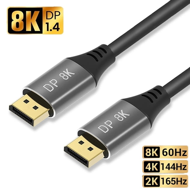 DP1.4 Cable macho a macho Cables de video de sincronización visual de ...