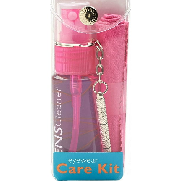 Eyeglass Cleaning And Repair Kit 1oz Bottle Cleaning Spray Microfiber Cleaning Cloth Keychain