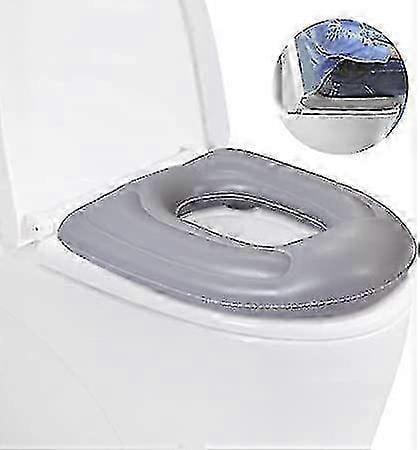 Cojín de asiento de inodoro inflable, almohada elevada con forma de ...