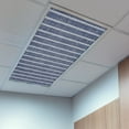 2 Pack Navy Blue Leaf Stripe Fluorescent Light Covers for Ceiling ...
