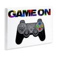 Stupell Industries Controller Game On Splatter Wall Plaque Art, design ...