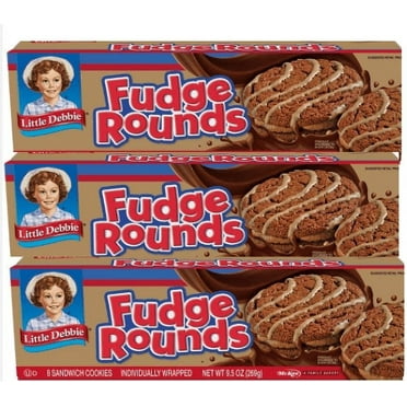 Little Debbie Fudge Rounds (8pk/9.5oz) - Soft, fudgy chocolate cakes ...