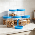 ACDANC 2026 New 6 Pieces Empty Clear Plastic Jars with Lids Round ...