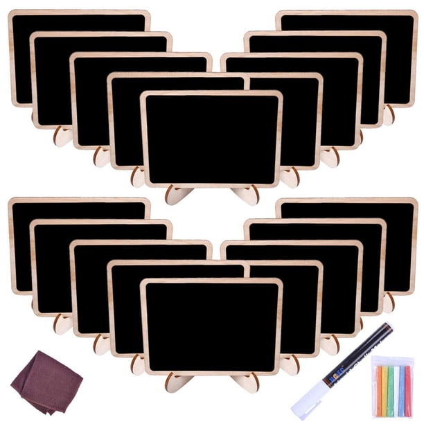 KSCD Chalkboard Labels Mini Chalkboards Signs, 20 Pack Small ...