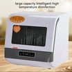 Wuzstar Electric Countertop Kitchen Dishwasher, Compact Mini Machine ...