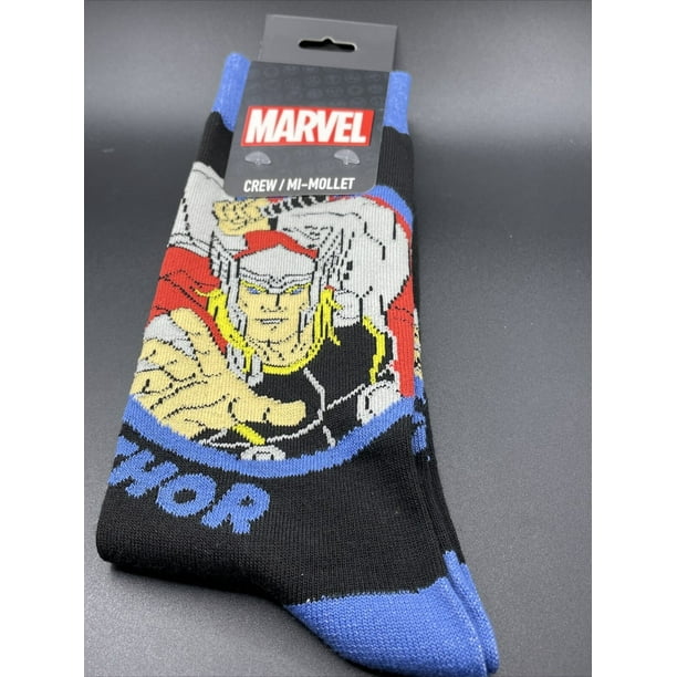 Marvel Thor Mens Crew Socks Size 7-11 - Walmart.com