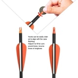 31 Inch Carbon Hunting Arrows, Spine 400, Removable Tips, for Archery ...