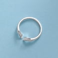 1Pc Brass Open Cuff Rings for Women Heart Silver Inner Diameter: 17mm ...