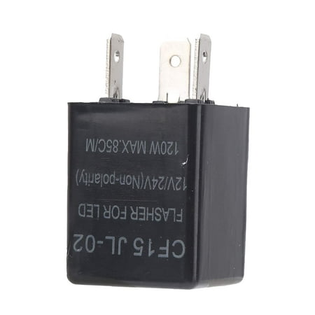 LED Flasher Relay, CF15 JL-02 12V 24V Universal ABS Non-Polarity ...