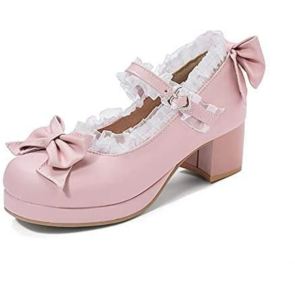 Pink Platform Mary Jane