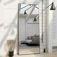 BEAUTYPEAK 76"x34" Oversized Full Length Mirror Rectangle Wall mirror ...