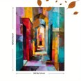 Abstract Hallway Oil Painting Canvas Wall Art, Decor for Living Room ...