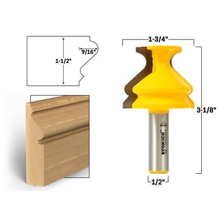 Medium Elegant Picture Frame Molding Router Bit - 1/2" Shank - Yonico ...