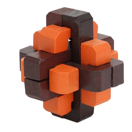 Wooden Brain Puzzle, Portable Adjust Mental State Puzzle Brain Teaser ...