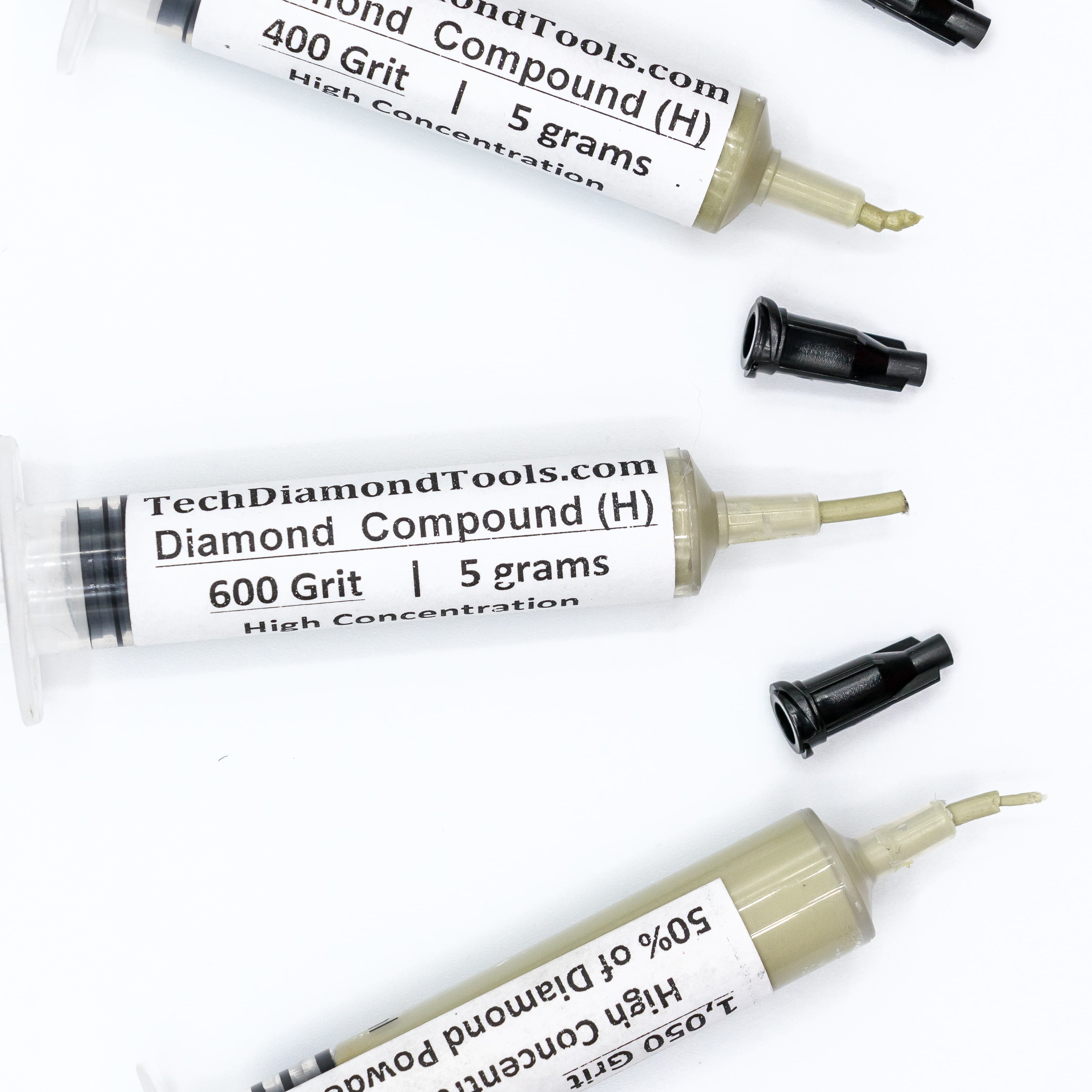TechDiamondTools Diamond Lapping Paste Set of 3 Syringes X 5 Grams (H ...