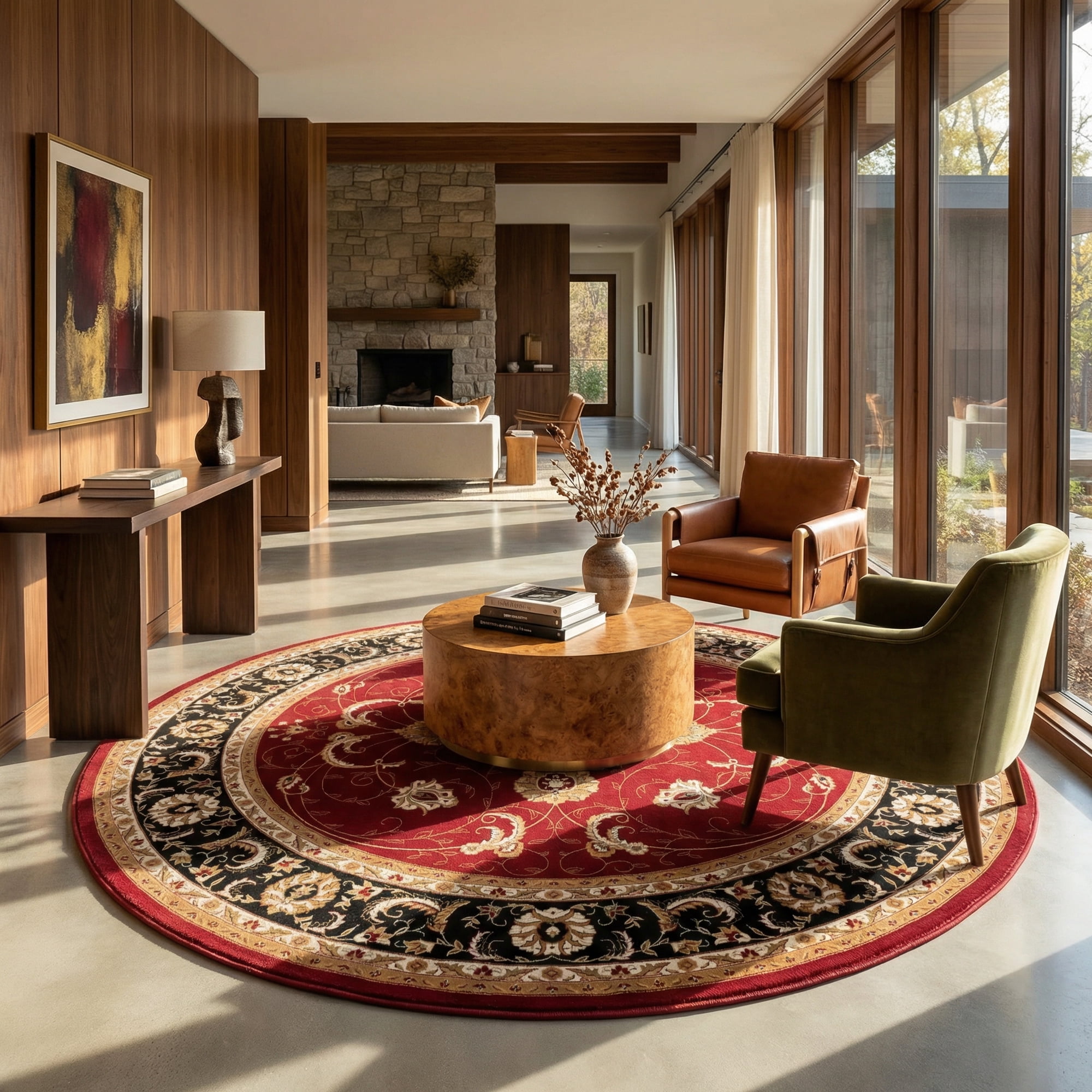 Click here for Rug Branch Majestic-5 Rnd Black 76 Round prices