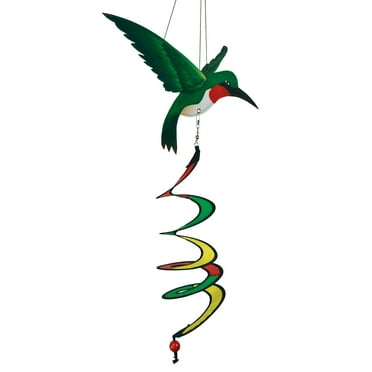 In The Breeze 4810 — Hummingbird Duet Wind Spinner — Colorful Outdoor ...