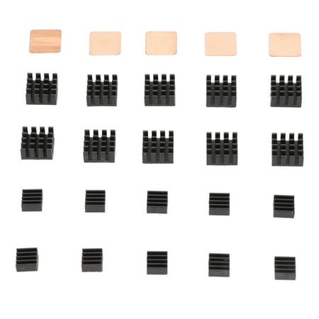 Loewten Mini Heatsink Kit,25Pcs Aluminum Heatsink,25Pcs Aluminum ...