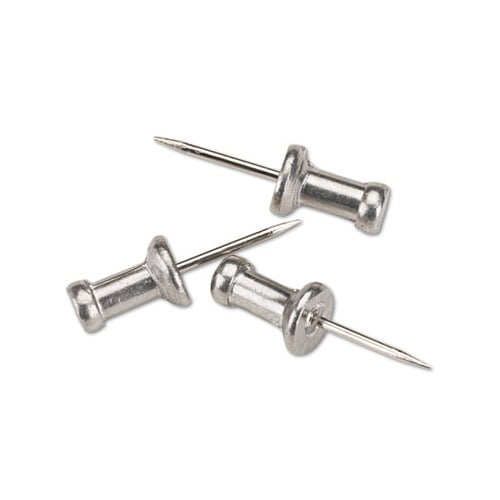 Aluminum Head Push Pins Aluminum, Silver, 1/2", 100/Box - Walmart.com